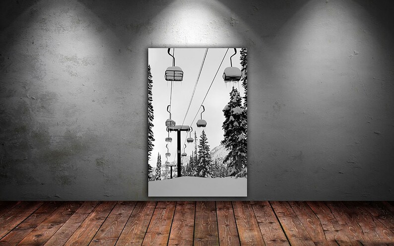 Black and White Photography - Alta Ski Area Chairlift - Alta, Utah ...