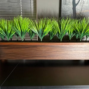 Custom Wooden Planter Box: Handmade Walnut & Sapele - Etsy