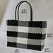 Large SUMMER TOTE BAG. Woven With Boho Recycled Plastic. Colorful and ...