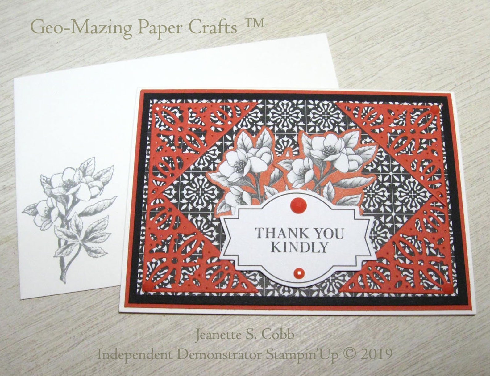 Botanical Prints Thank You Kindly Note Card 5 X 3-1/2 Blank | Etsy