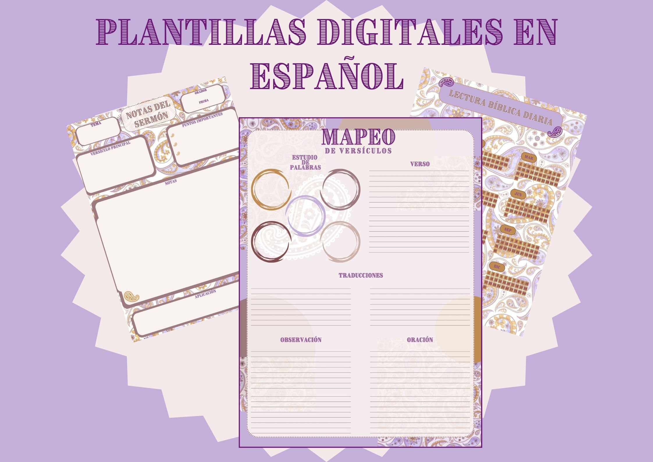 Plantillas Del Tiempo De Dios - Etsy