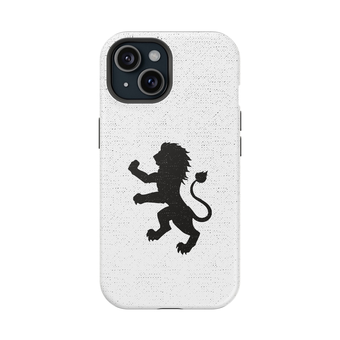 Impact Resistant Phone Cases Black & White: Lion /premium/durable ...