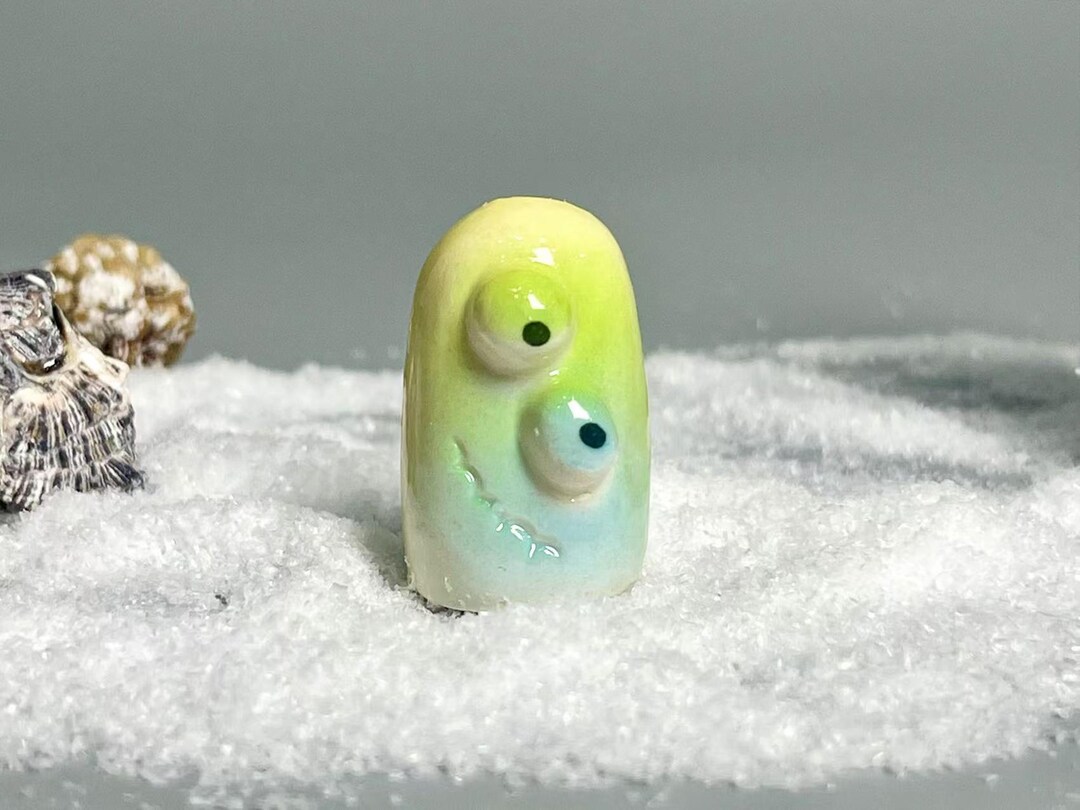 Handmade Strange Ceramics Figurine Mini Desk Pet, Hand Painted Ceramic ...