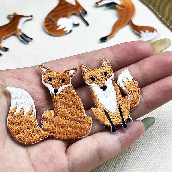 Embroidered Fox Patches - Etsy