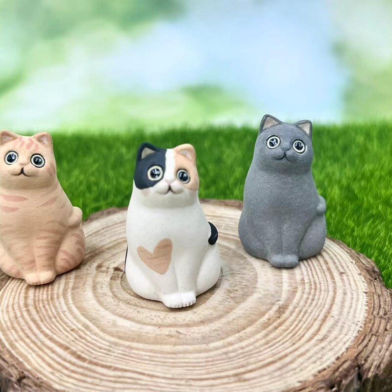 Miniature Cat Figurine - Etsy