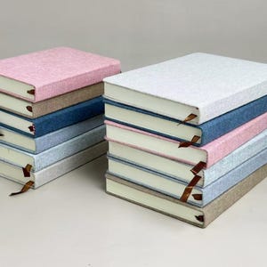 Custom Puppy Notebook Embroidered Fabric Patches, Linen Notebook ...