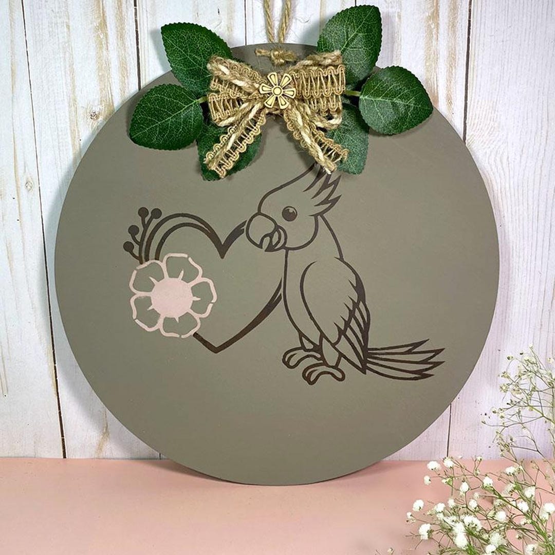 Painted Cockatoo Sign - Parrot Wall Art - Etsy