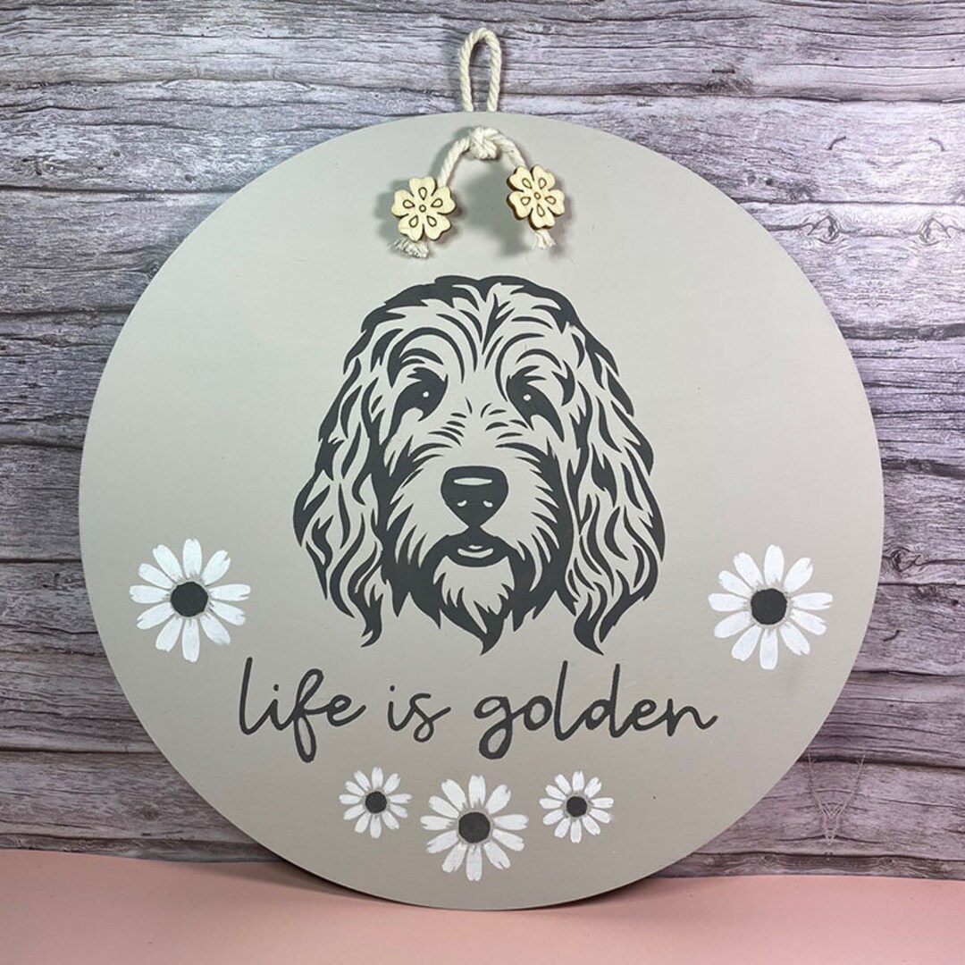 Goldendoodle Sign Goldendoodle Wall Art for Dog Lovers Doodle Dog Sign ...