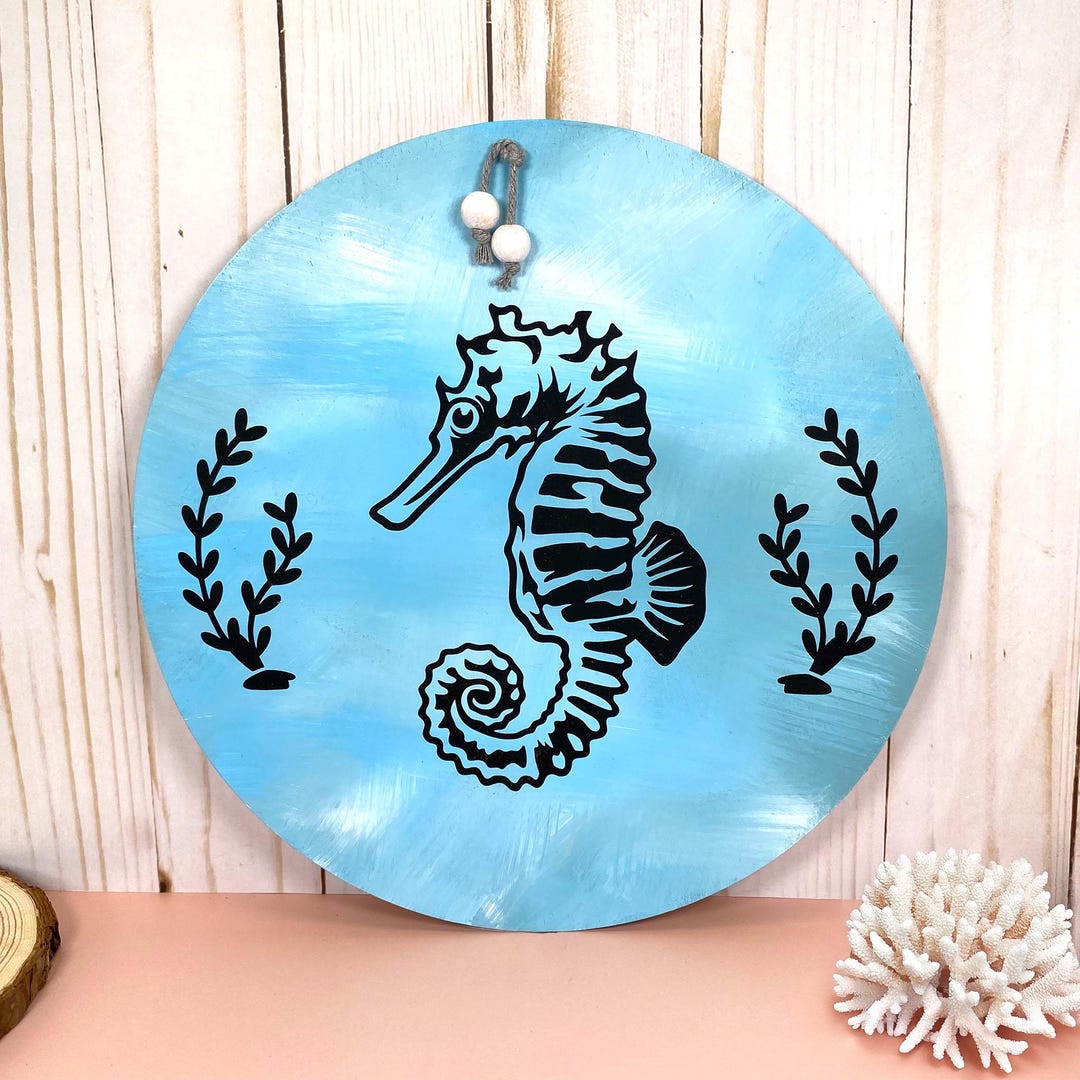 Seahorse Sign Seahorse Wall Decor Seahorse Gift - Etsy