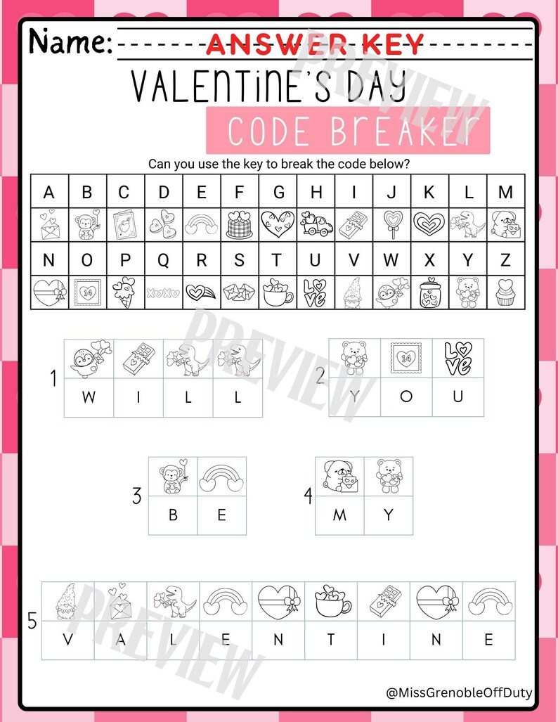 Valentine's Day Worksheet Activities | 1st, 2nd, 3rd Grade - Etsy