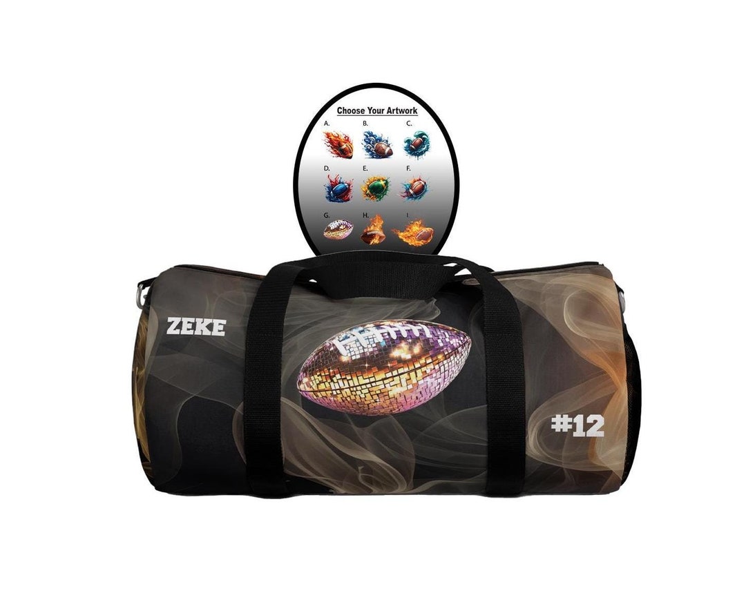 Custom Football Duffle Bag, New Orleans Football, Sport Bag ...