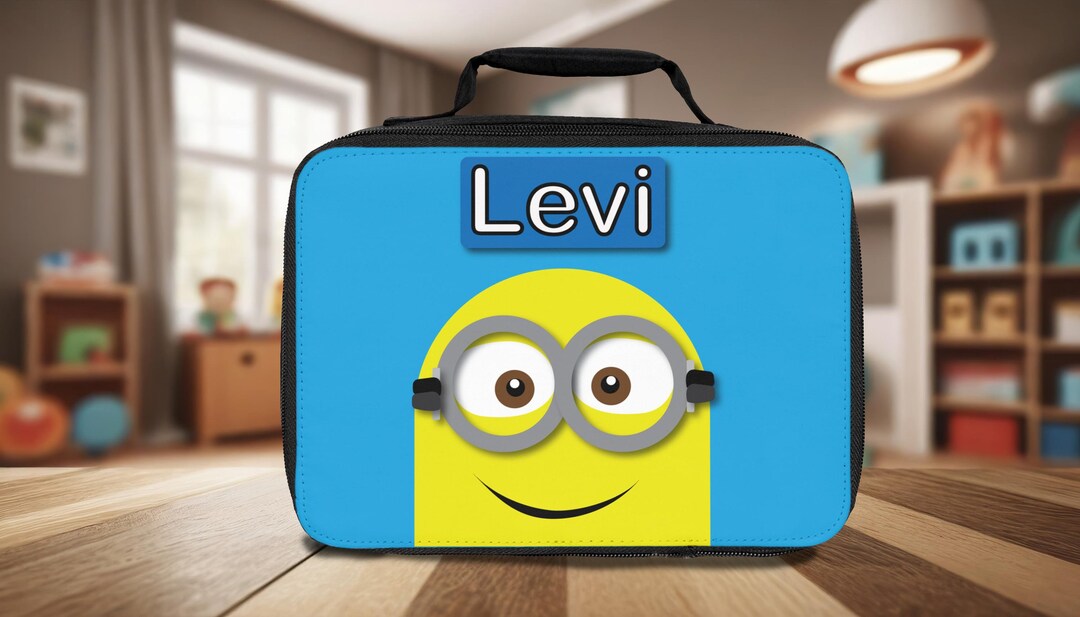Customizable Minion Lunch Box With Personalized Name – Fun School Gear ...