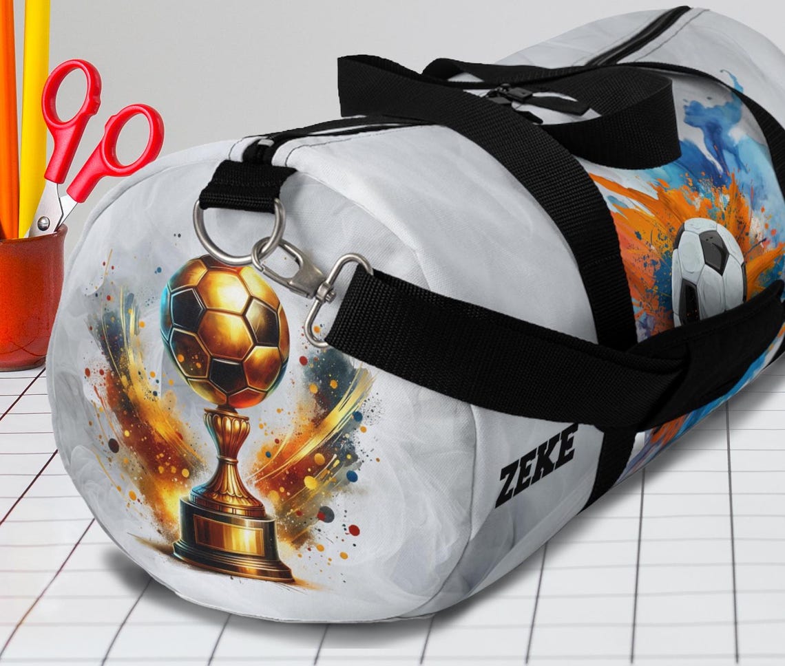 Custom Teens Soccer Bag Kids Sports Duffel Boys Gift Idea Back Pack Kid ...