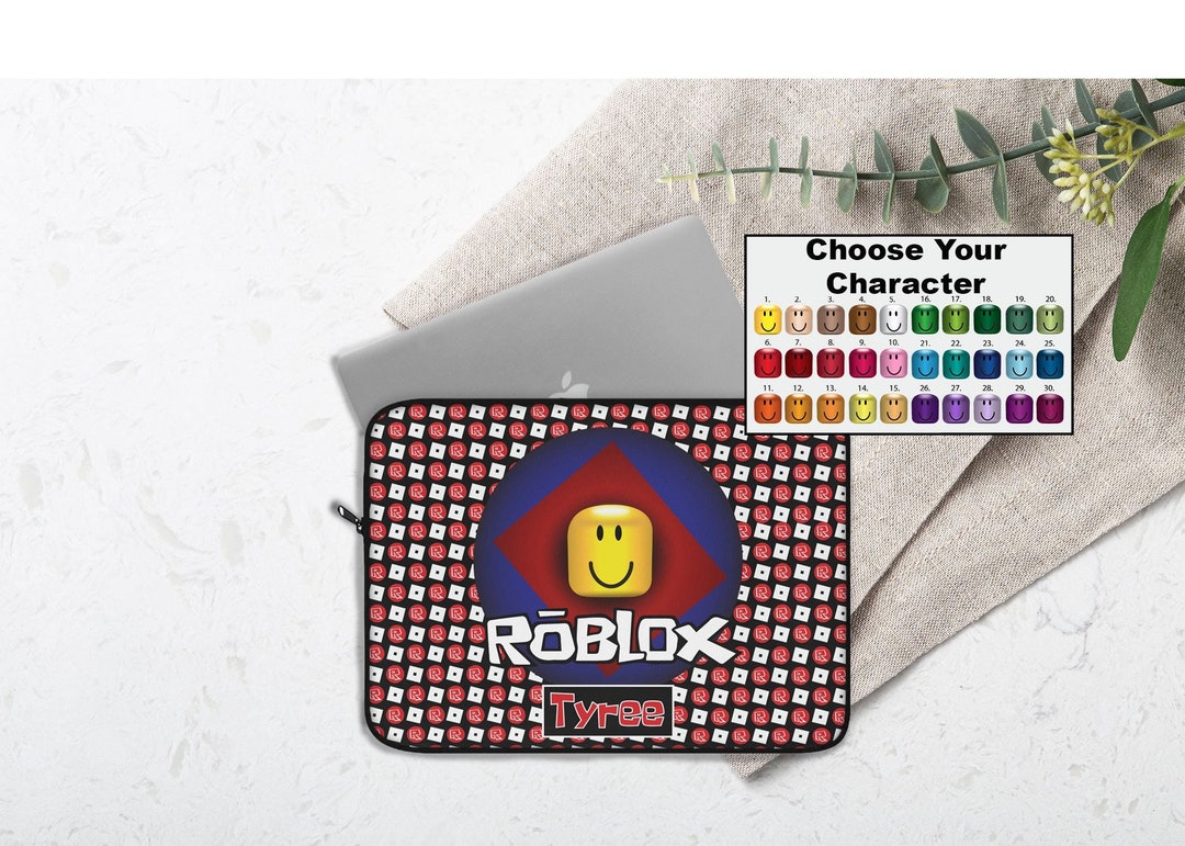 Roblox Avatar Game Laptop Case Gifts, Noob Character Customized ...