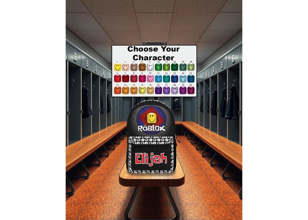 Roblox Customizable Gaming Backpack With the Noob Avatar, Piggy Avatar ...