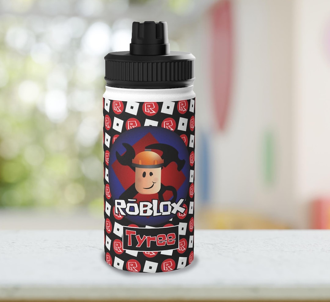 Roblox Builderman Water Bottle Gifts, the Builder Customizable Drink ...
