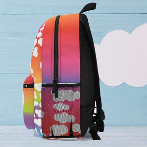 Personalized Rainbow Backpack, Backpack With Name, Personalized Patches ...