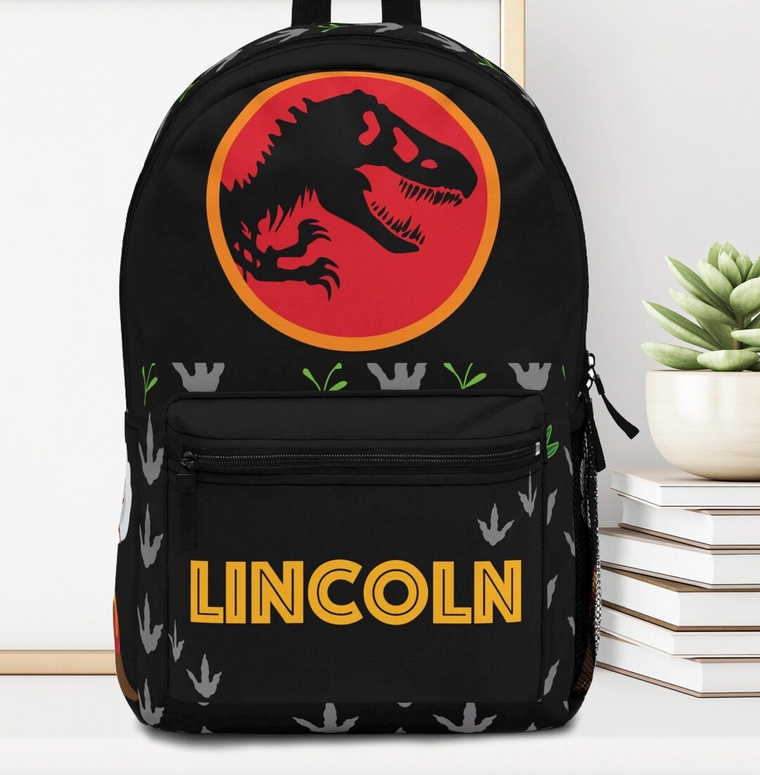 Personalized Boys Dinosaur Bag, T Rex Back Pack, Jurassic Dino Bag for ...