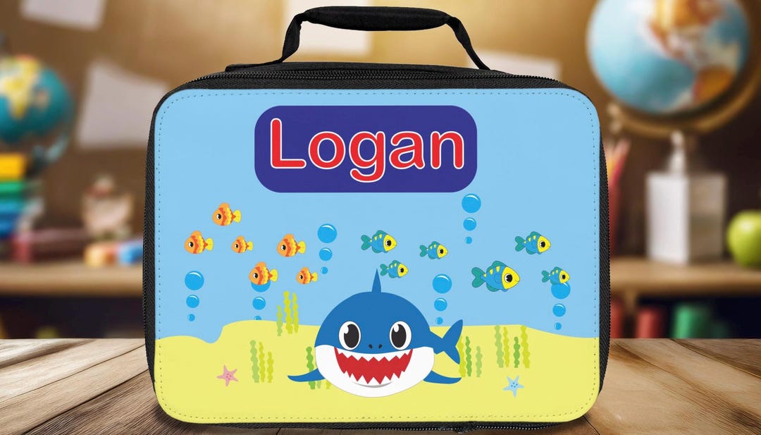 Personalized Baby Shark Lunch Box – Fun Shark Design for Kids | Custom ...