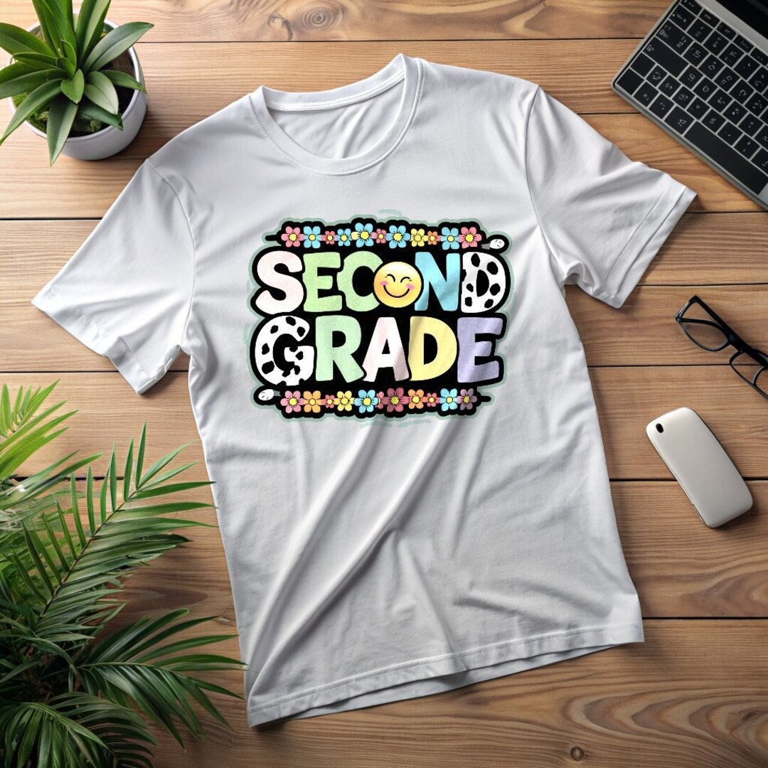 Second Grade Stars T-shirt Png Back to School Png - Etsy