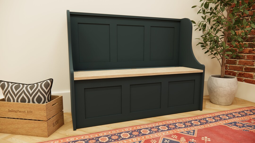 Handcrafted Monks Bench/settle With Storage - Etsy UK