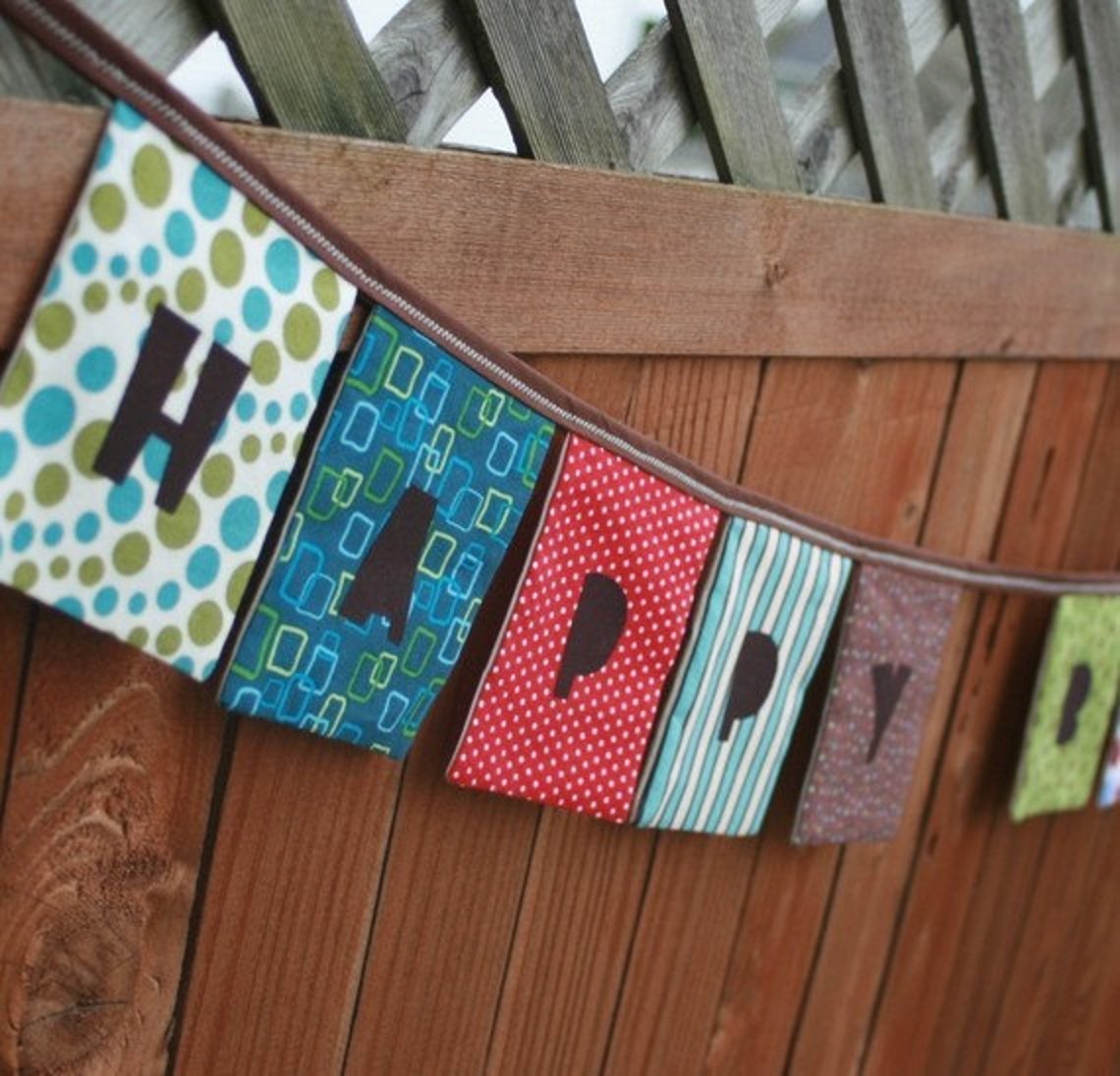 HAPPY BIRTHDAY Banner Reusable Cloth Fabric Primary Colors - Etsy