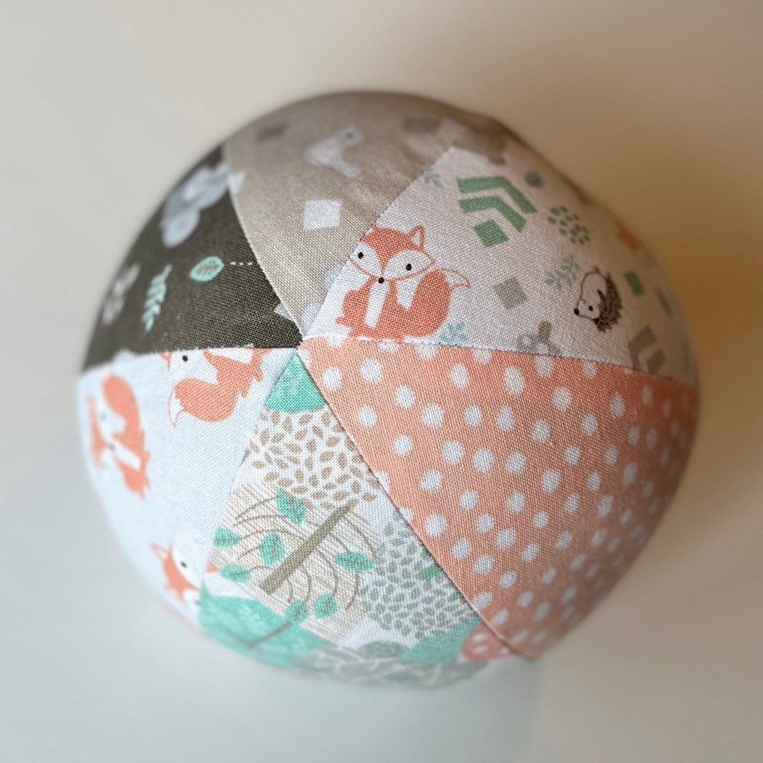 Woodland Forest Animals Ball, Fabric Stuffed Ball, Kids Indoor Toy ...