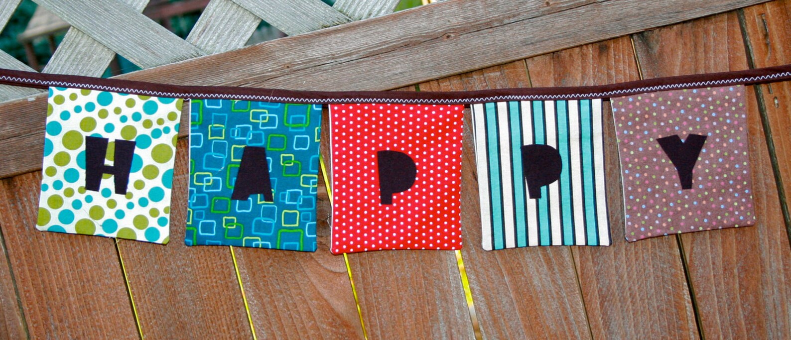 HAPPY BIRTHDAY Banner Reusable Cloth Fabric Primary Colors - Etsy