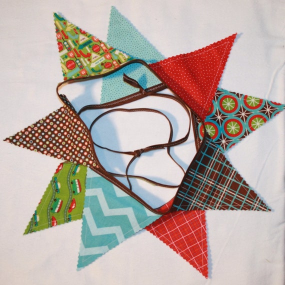 Transportation Pennant bunting fabric banner vehicles and | Etsy