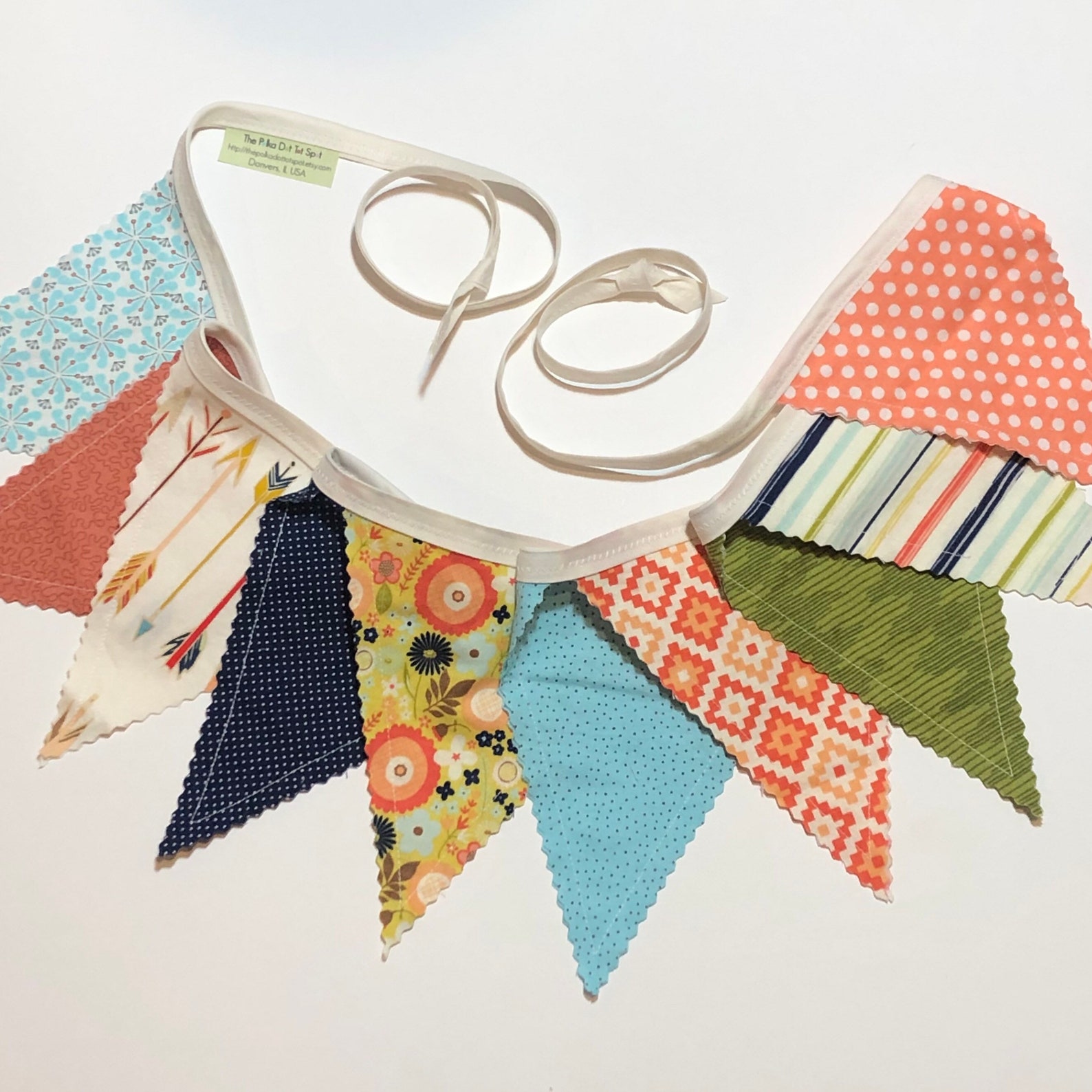 Camping Pennant Bunting Fabric Flag Banner Mens Birthday - Etsy