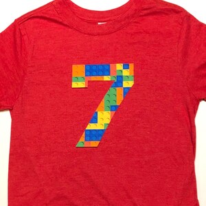 Boys Building Blocks Birthday Shirt, Construction Blocks, Building ...