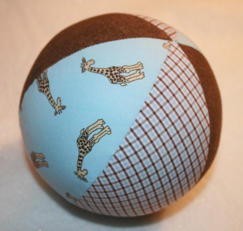 Giraffe Block Set Blue Brown Blocks Soft Cloth Toy Baby Boy | Etsy