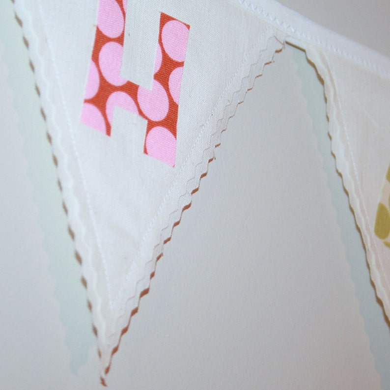 HAPPY EASTER Pennant Bunting Fabric Easter Banner Pink Blue - Etsy