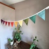 EARTH TONE Bunting Banner, Cotton Flags for Nursery, Garland Wall Decor ...