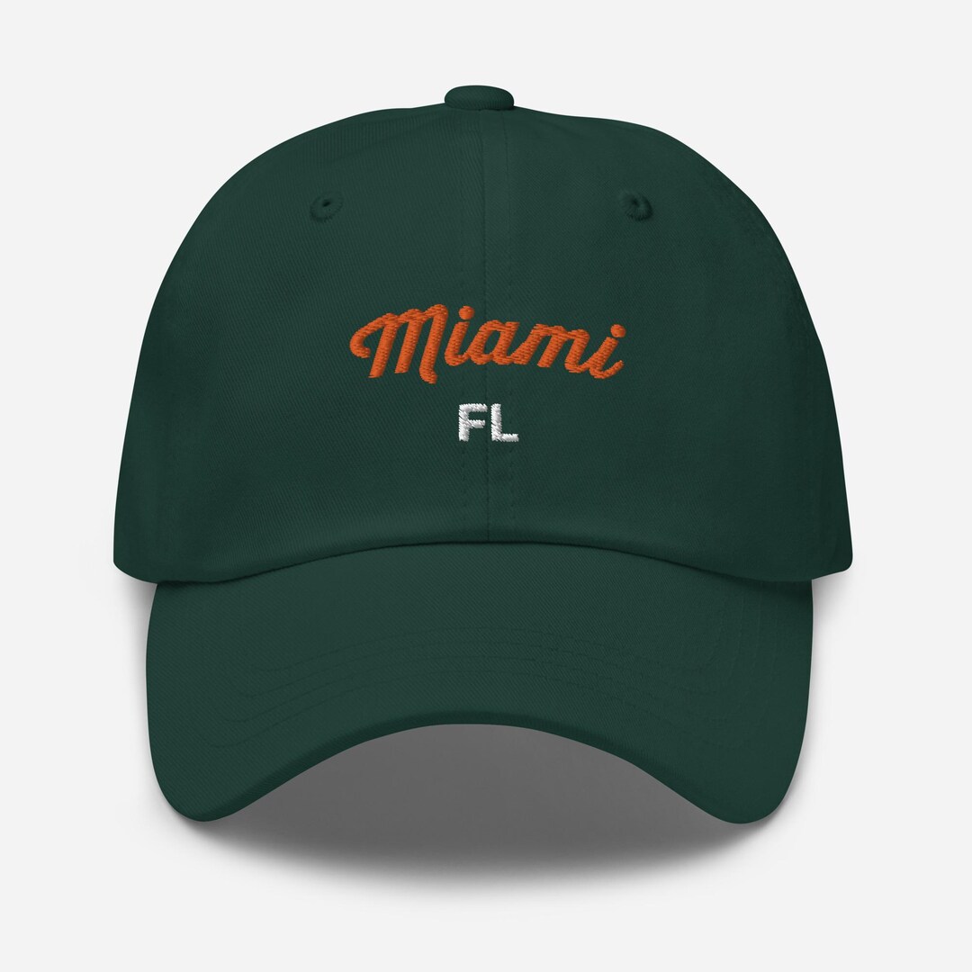 Miami, FL Hat, Destination Hat, City Hat, Dad Hat Aesthetic, Trendy Hat ...
