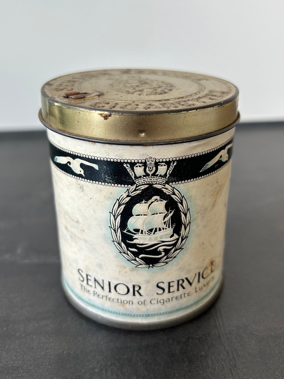 Tobacco Tin Senior Service Cigarettes J.A. Pattreiouex Ltd. England - Etsy