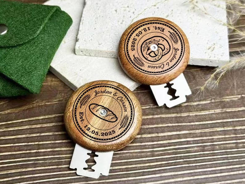 Personalized Engraved UFO Bread Lame Set, Wooden Bread Lame Include 5 ...
