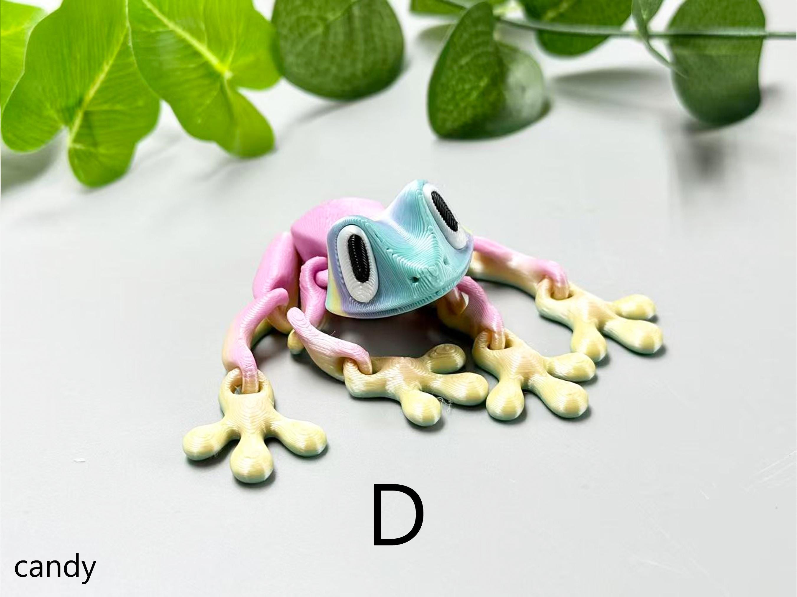 3D Printed Frog Fridge Magnets, 5 Styles Frog Fridge Magnet Decor Gifts ...