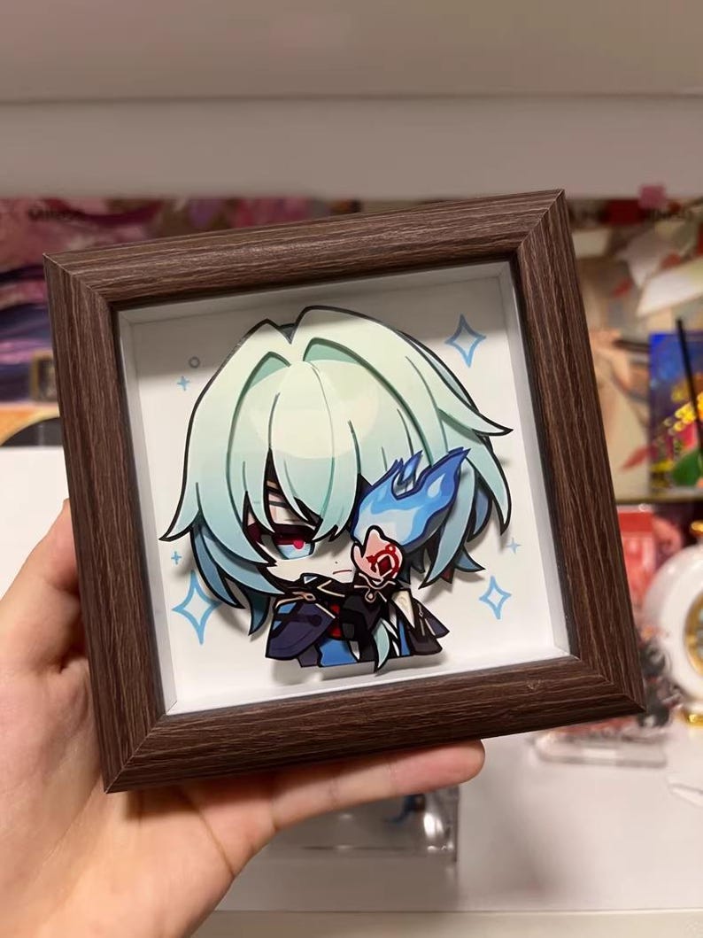 Honkai: Star Rail Chibi Emoji | Handmade 3D Framed Art Craft | Boothill ...