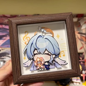 Honkai: Star Rail Chibi Emoji | Handmade 3D Framed Art Craft | Decor ...