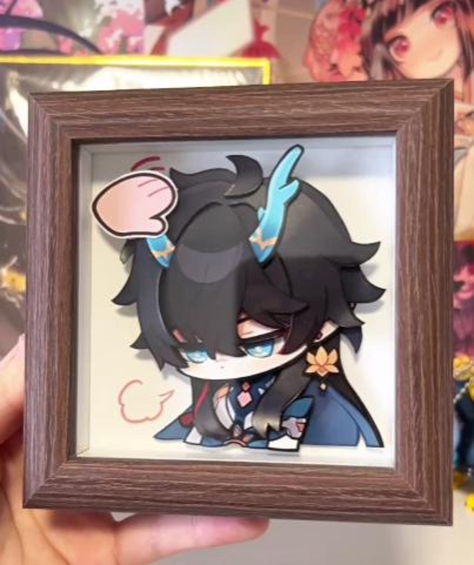 Honkai: Star Rail Chibi Emoji | Handmade 3D Framed Art Craft | Boothill ...