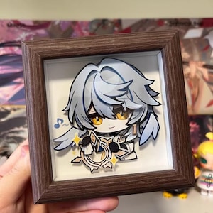 Honkai: Star Rail Chibi Emoji | Handmade 3D Framed Art Craft | Decor ...
