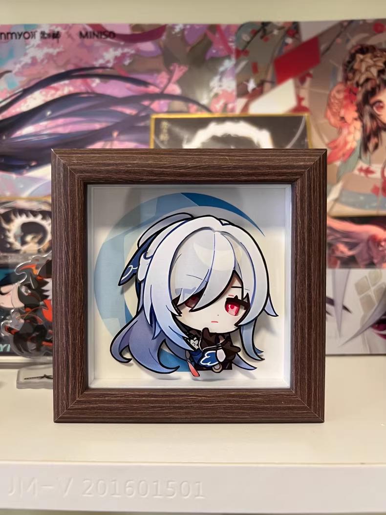Honkai: Star Rail Chibi Emoji | Handmade 3D Framed Art Craft | Boothill ...