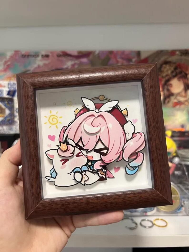 Honkai: Star Rail Chibi Emoji | Handmade 3D Framed Art Craft | Boothill ...