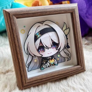 Honkai: Star Rail Chibi Emoji | Handmade 3D Framed Art Craft | Decor ...