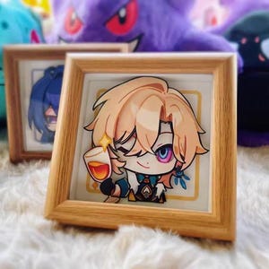 Honkai: Star Rail Chibi Emoji | Handmade 3D Framed Art Craft | Boothill ...