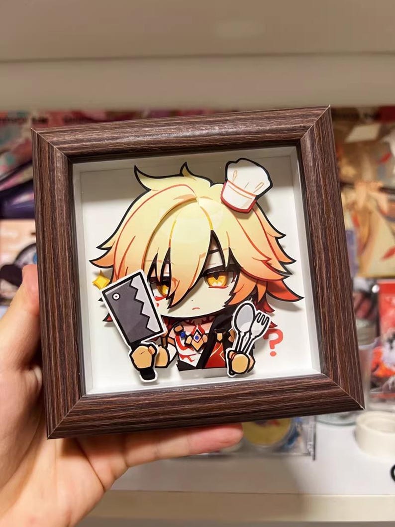 Honkai: Star Rail Chibi Emoji | Handmade 3D Framed Art Craft | Boothill ...