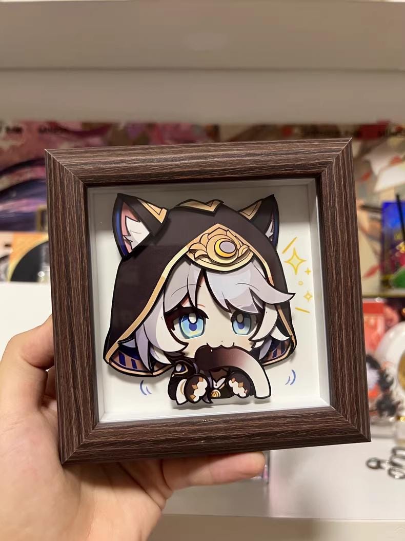 Honkai: Star Rail Chibi Emoji | Handmade 3D Framed Art Craft | Boothill ...