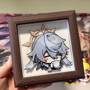 Honkai: Star Rail Chibi Emoji | Handmade 3D Framed Art Craft | Decor ...