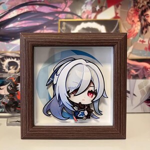 Honkai: Star Rail Chibi Emoji | Handmade 3D Framed Art Craft | Decor ...